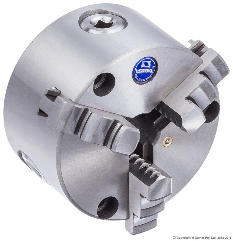 Vertex 3 Jaw Self Centering Lathe Chuck 100mm (Solid Jaw) | Gamer