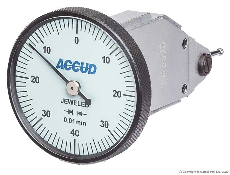 Accud 0.8mm Back Plunger Type Dial Test Indicator | Gamer